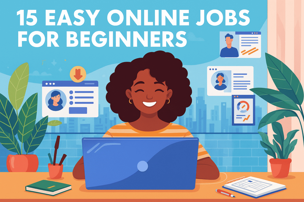 15 Easy Online Jobs for Beginners (No Experience Required)